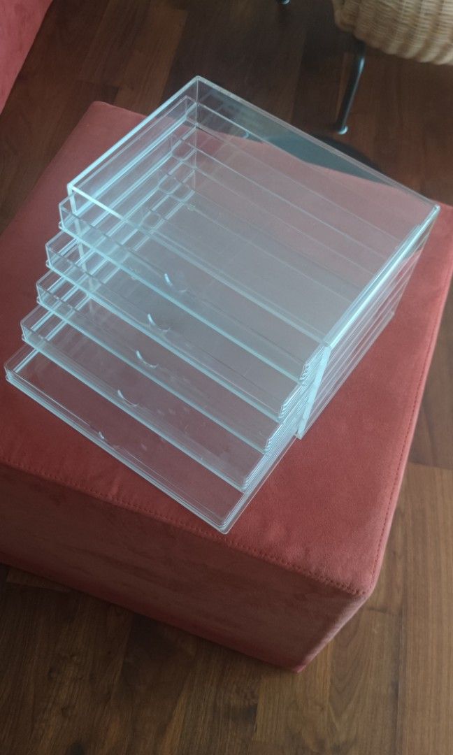MUJI acrylic storage box with 5 drawers, Furniture & Home Living, Home ...