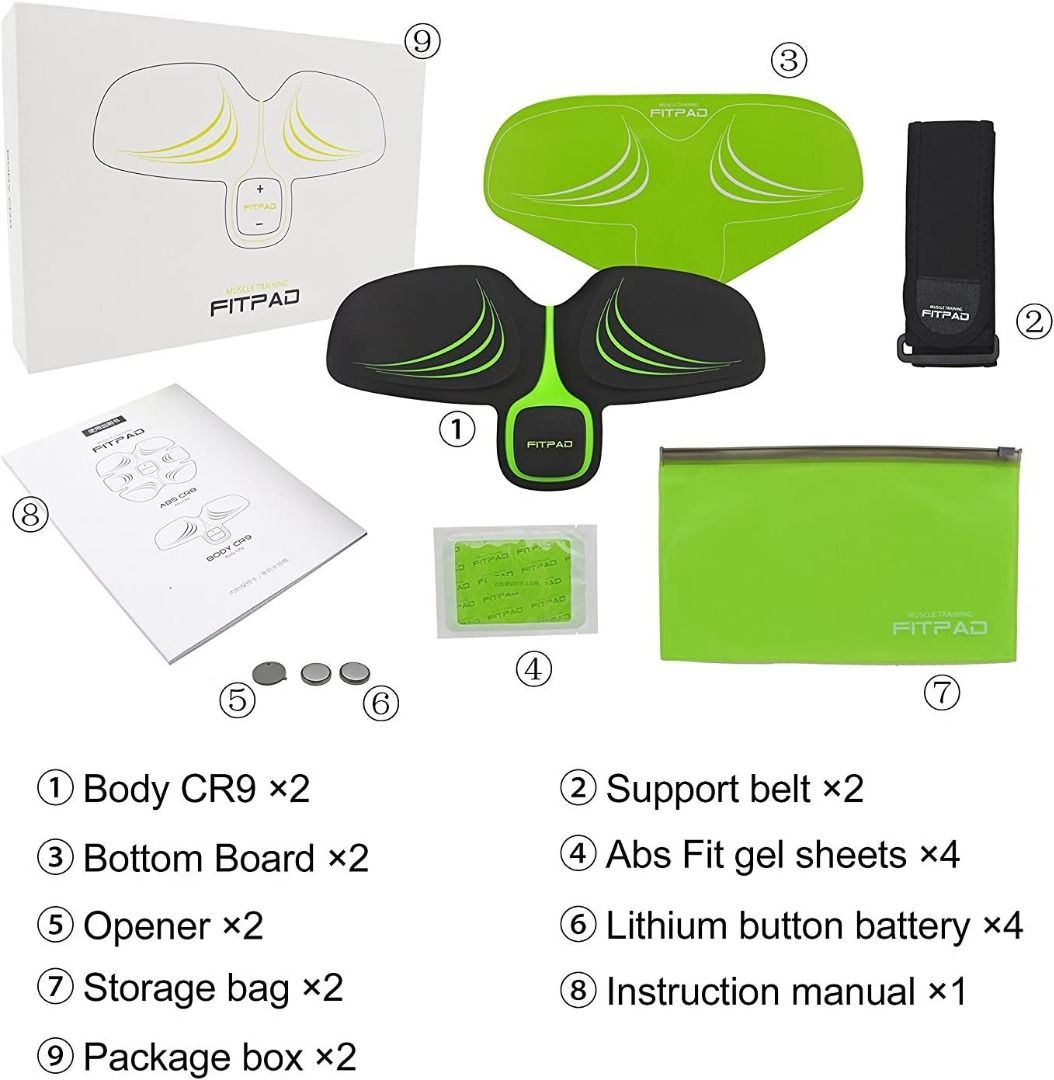 Muscle Toner Arm Trainer Thigh Trainer Muscle Stimulator, Exercise ...