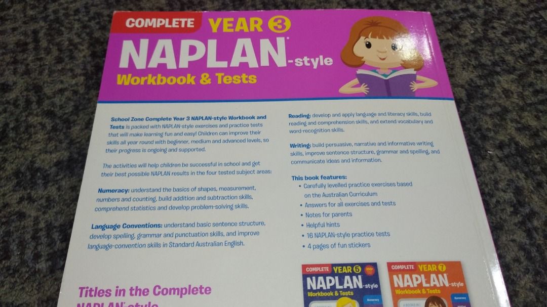 NAPLAN-Style Year 3 Complete Workbook & Tests, Hobbies & Toys, Books ...