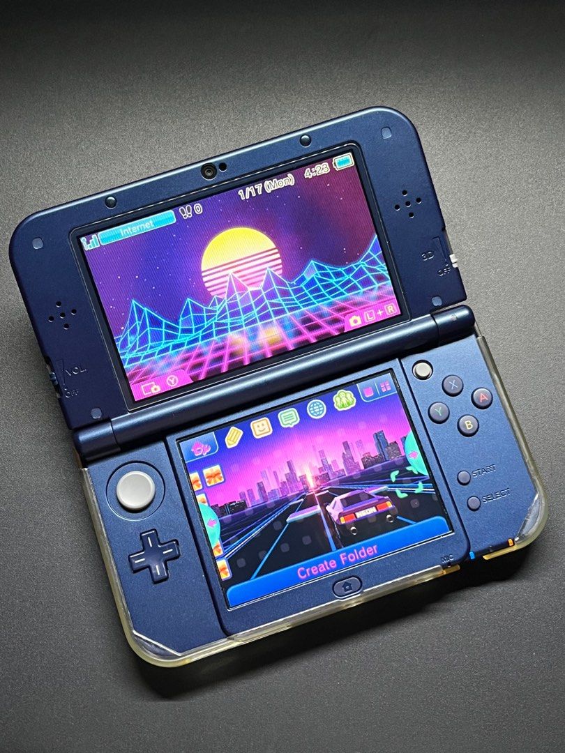 New Nintendo 3DS XL (ULTRA MINT) MODDED game ready Console 32GB microSD ...