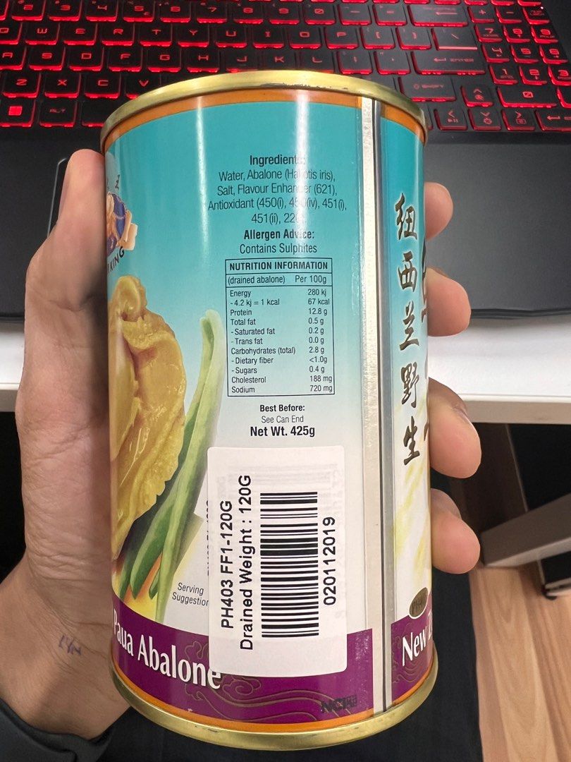 New Zealand wild paua abalone, Food & Drinks, Packaged & Instant Food ...