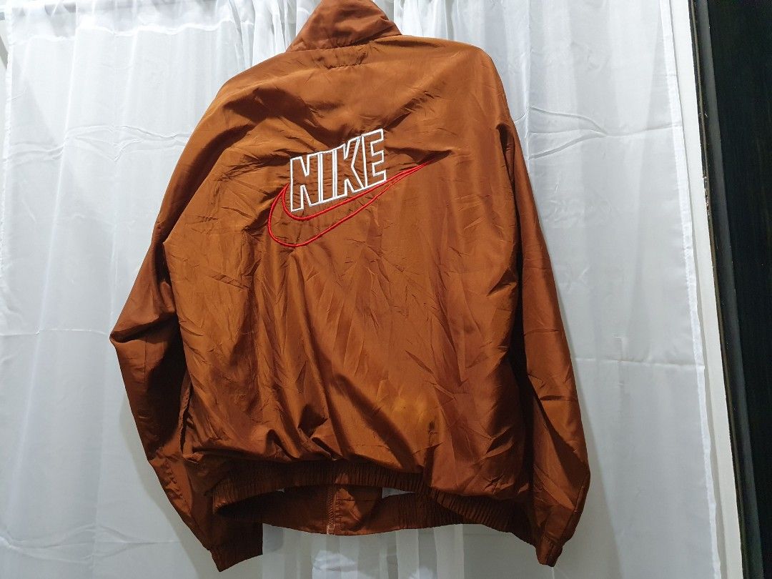 Nike Vintage Golden Brown logo embroidered Jacket, Men's Fashion, Coats ...
