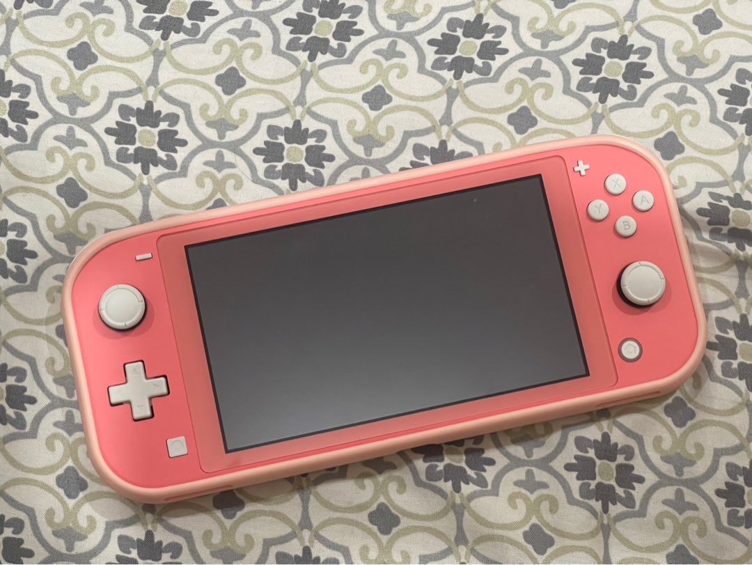 Nintendo Switch Lite Coral Pink (RUSH), Video Gaming, Video Game ...
