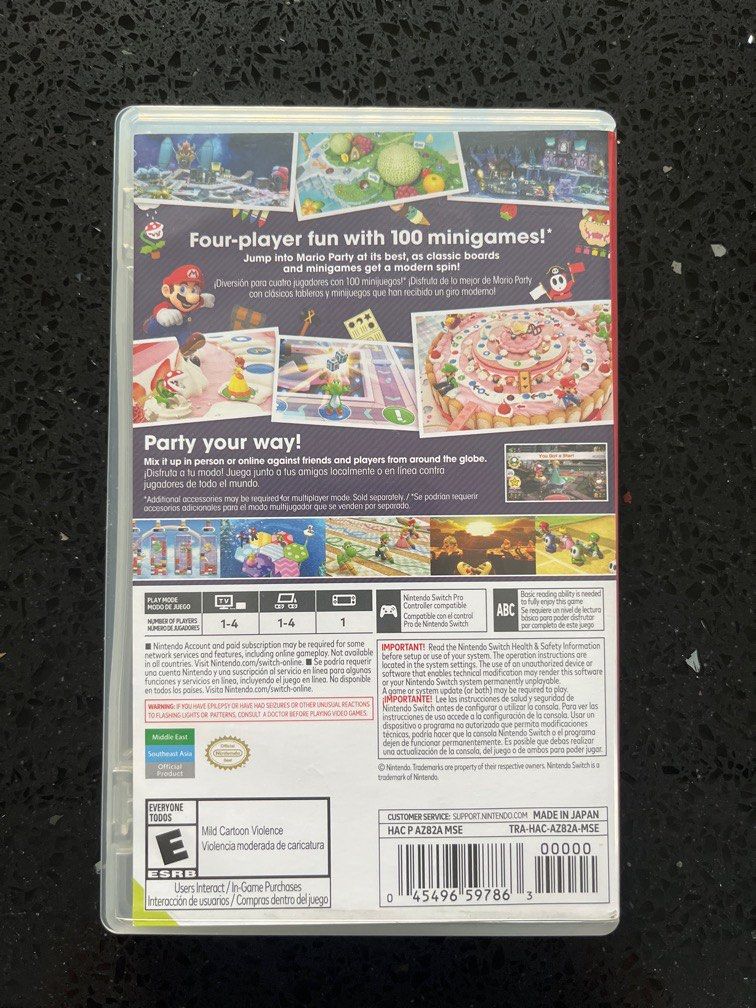 Nintendo switch Mario party superstars game gen 1 gen 2 oled switch ...