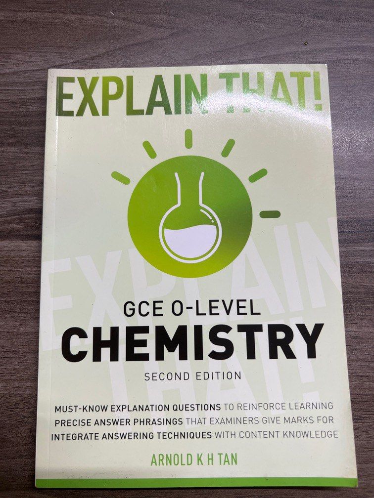 O level pure chem guide, Hobbies & Toys, Books & Magazines, Textbooks ...