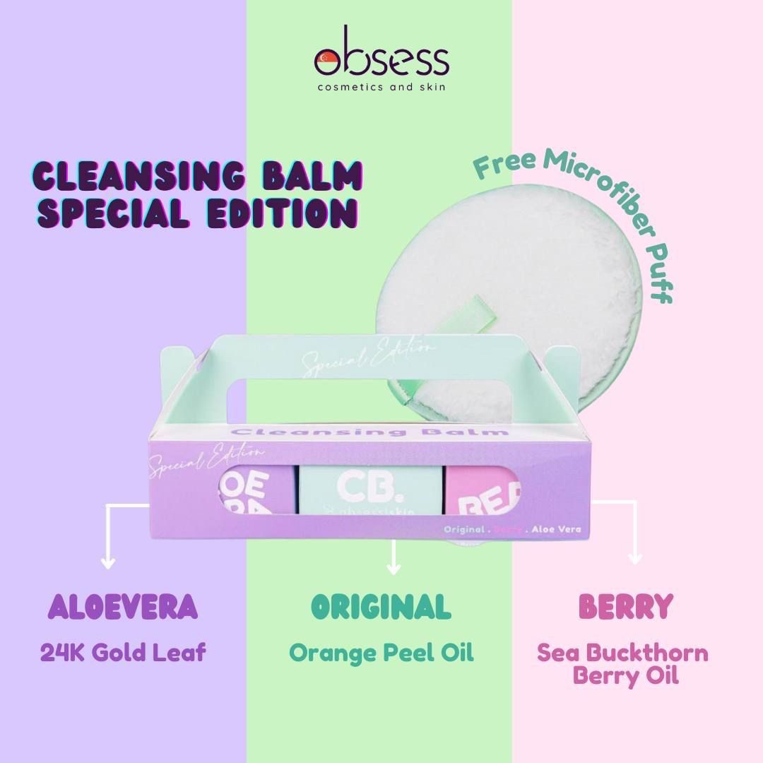 Obsess Cosmetics Cleansing Balm (50g), Beauty & Personal Care, Face ...