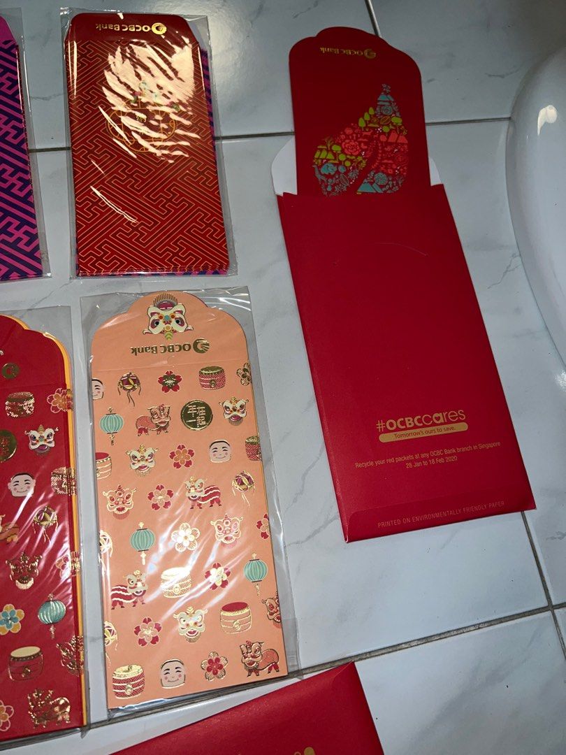 Ocbc over the years Ang pow red packet, Everything Else on Carousell