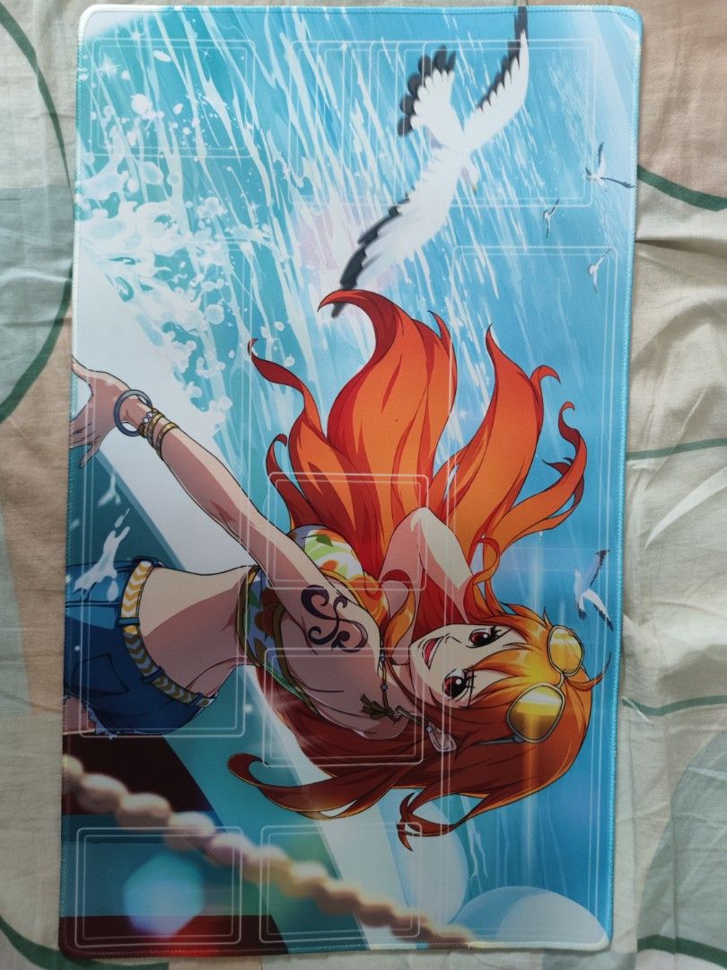 One Piece TCG playmat - Nami, Hobbies & Toys, Toys & Games on Carousell
