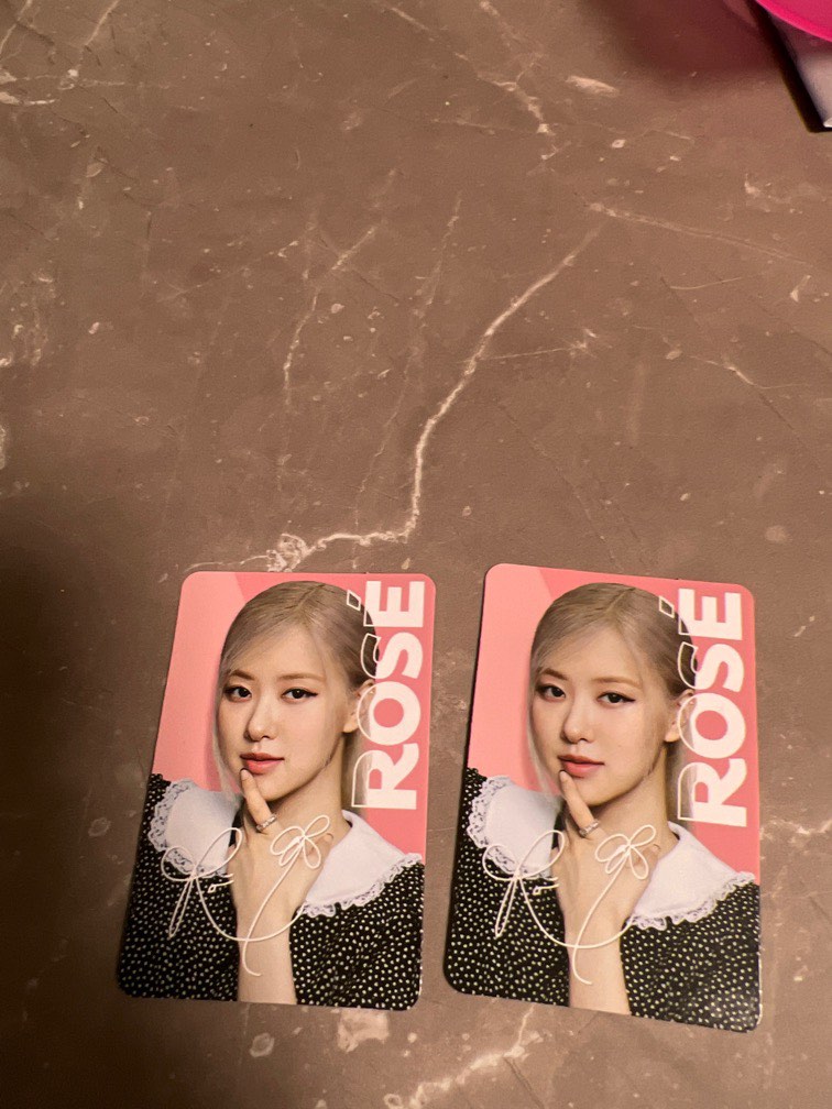 Oreo Blackpink Rose Card, Hobbies & Toys, Memorabilia & Collectibles, K ...