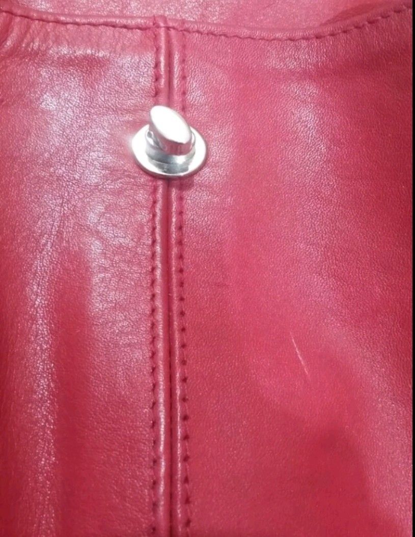 Original Red Vedasto Leather Ladies' Shoulder Bag, Women's Fashion ...