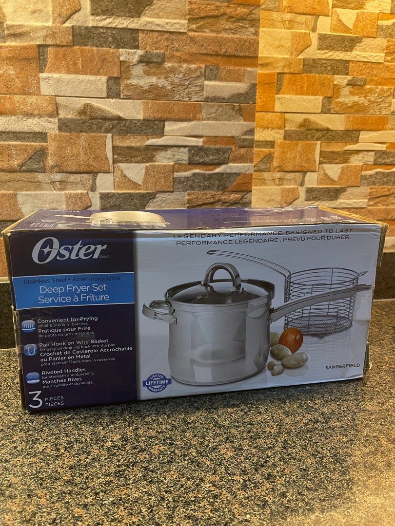 OSTER Deep Fryer Set, Furniture & Home Living, Kitchenware & Tableware ...