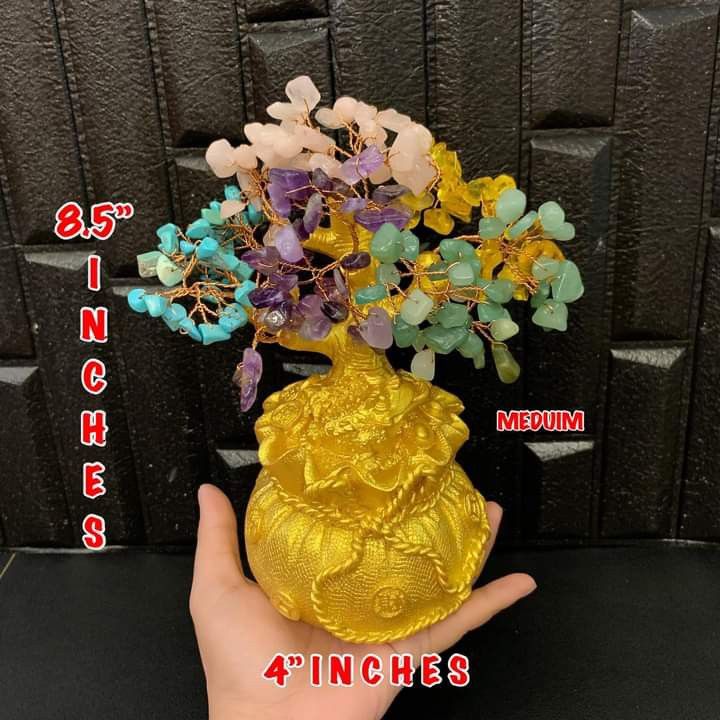 Over all good luck stone with money pao tree decor, Furniture & Home ...