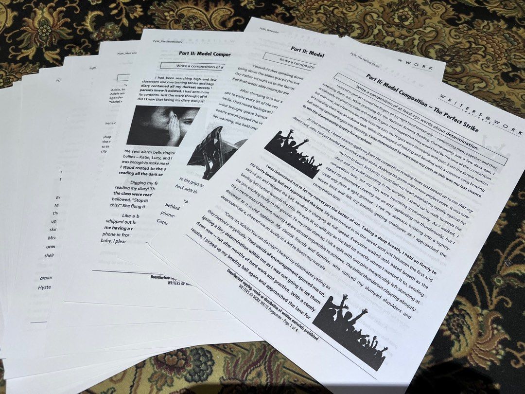 P5 PSLE model compositions W@W Writers at work, Hobbies & Toys, Books ...