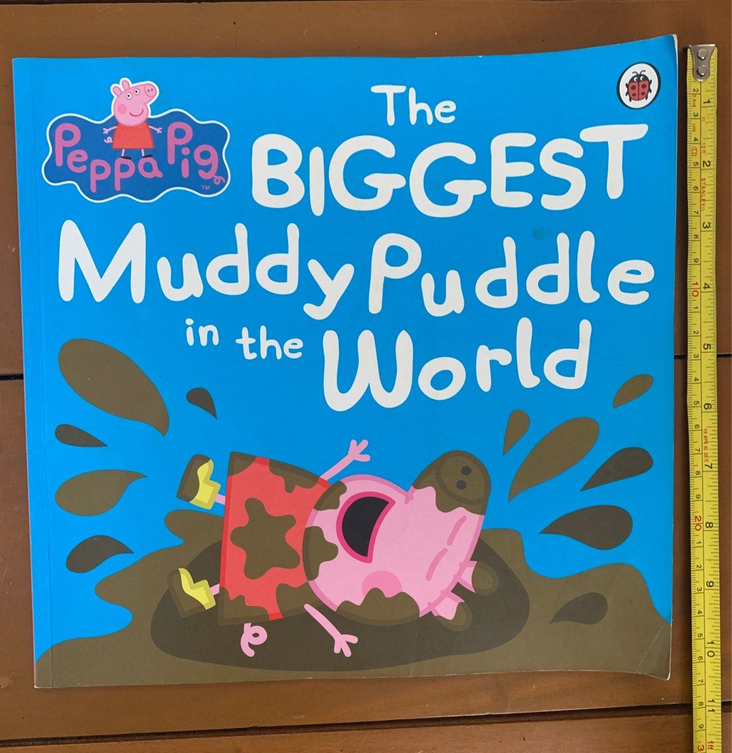 Peppa Pig big storybook (Muddy Puddle), Hobbies & Toys, Books ...