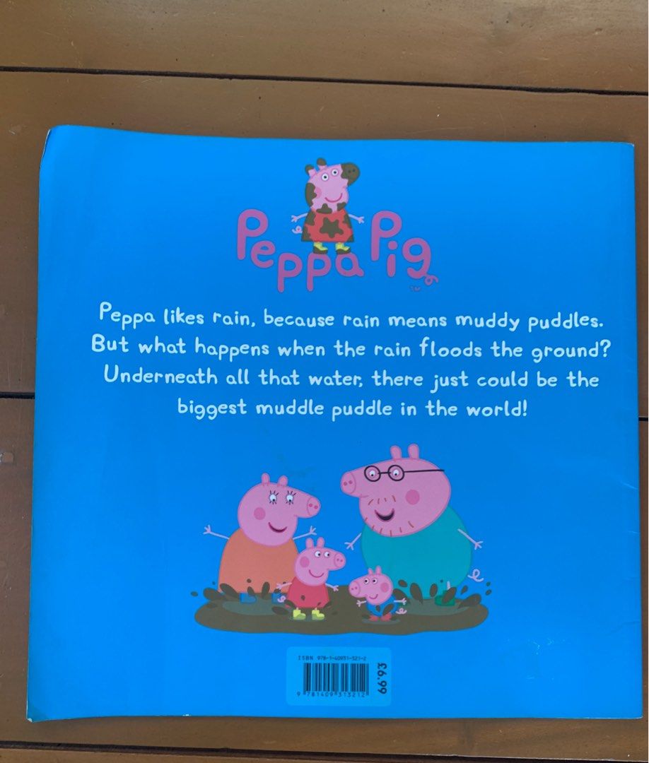 Peppa Pig big storybook (Muddy Puddle), Hobbies & Toys, Books ...