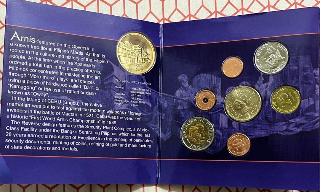 Philippine Brilliant Uncirculated Coin Set: Arnis, Hobbies & Toys ...