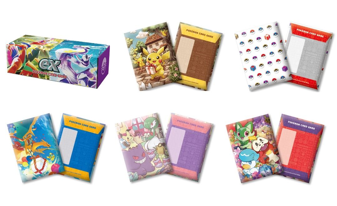 Pokemon Card Game TCG Supply Goods Sleeves / Deck Box / File / Refill ...