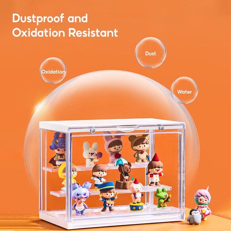 Popmart Display Box Acrylic Display Cabinet for Figurine Magnetic ...