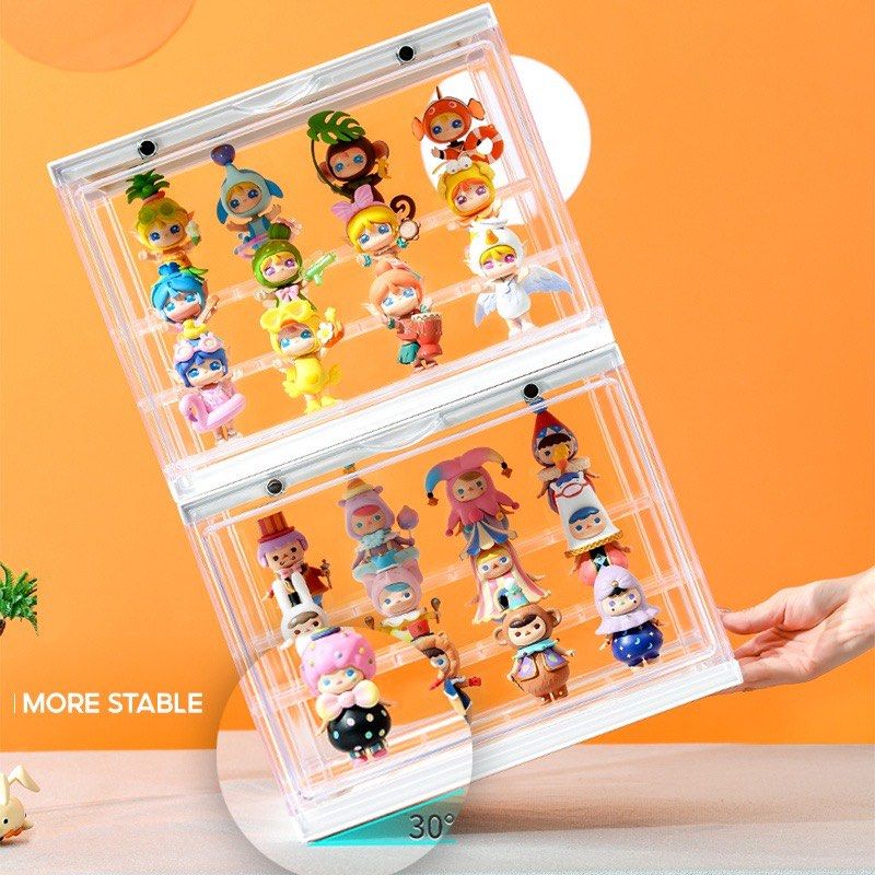 Popmart Display Box Acrylic Display Cabinet for Figurine Magnetic ...