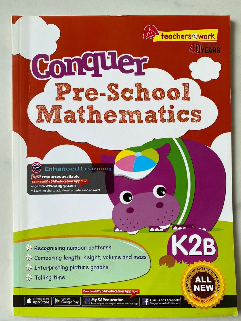Pre school math, Hobbies & Toys, Books & Magazines, Assessment Books on Carousell