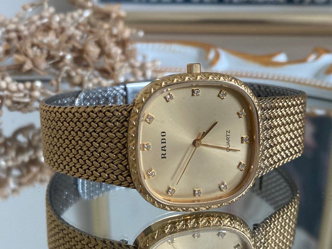 Rado Authentic Vintage Watch Classic Gold Unisex, Women's Fashion ...