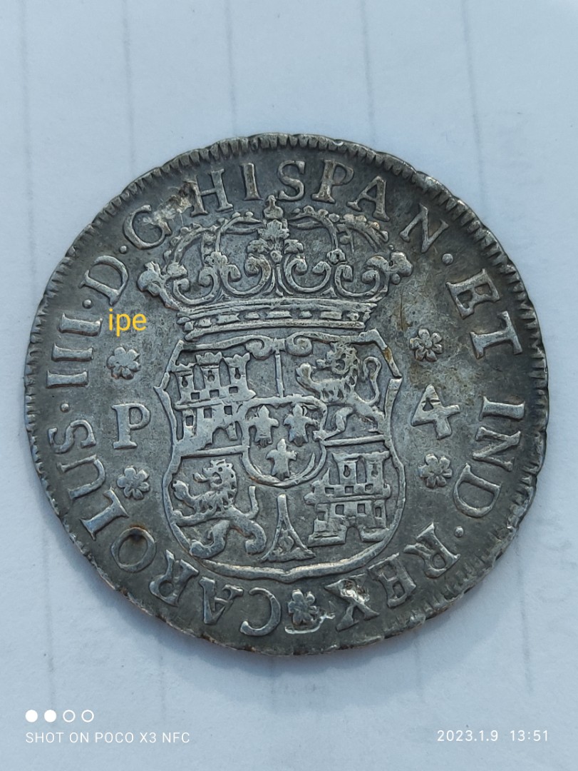 RARE 1763 DOS MUNDOS 4REALES, Hobbies & Toys, Memorabilia ...