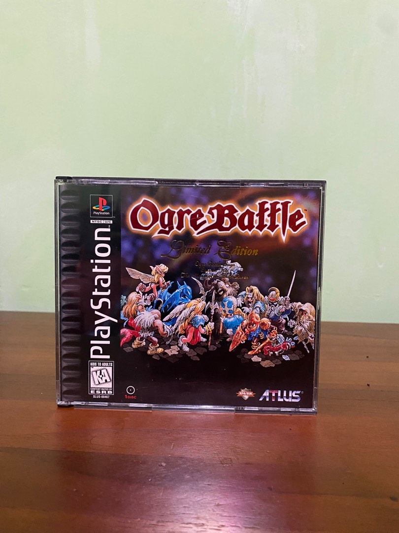 *RARE* PS1 Ogre Battle Limited Edition, Video Gaming, Video Games ...
