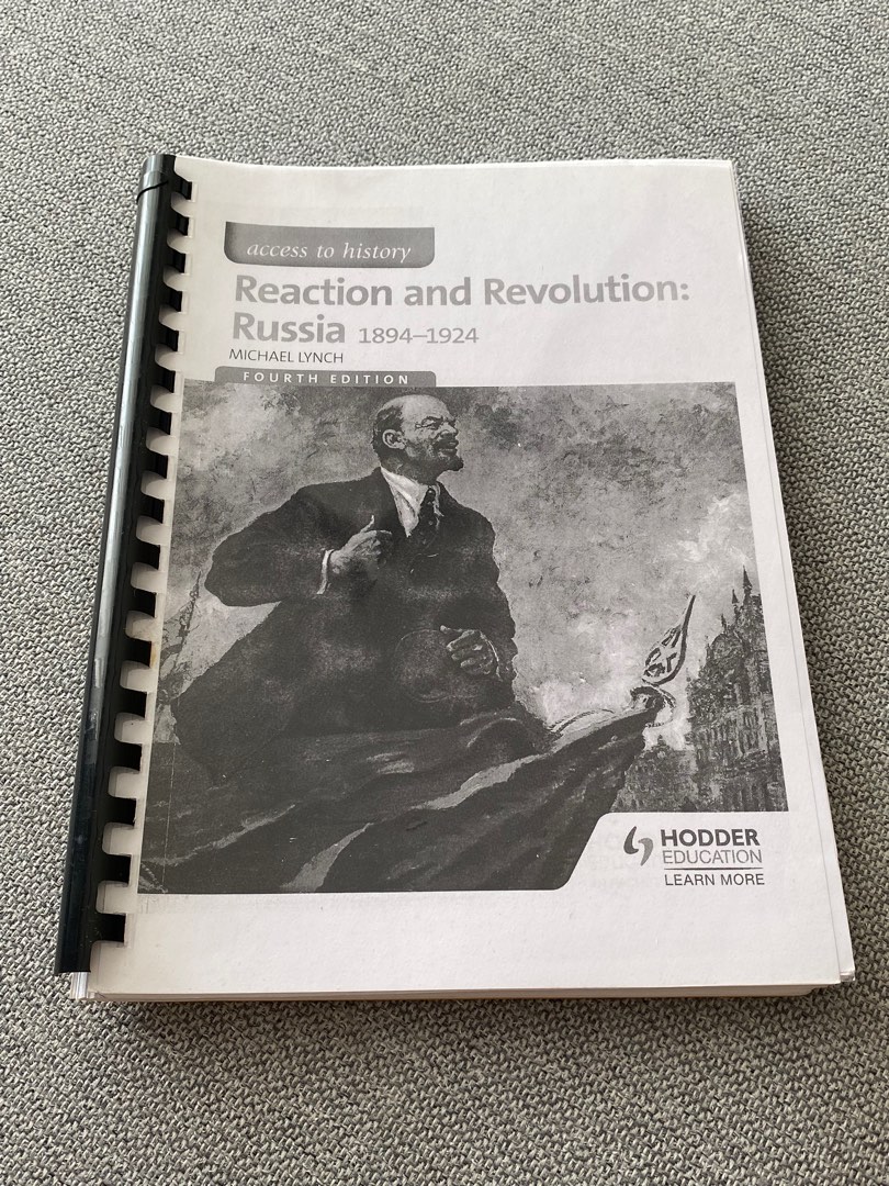 Reaction and revolution - access to history - a level history russian ...