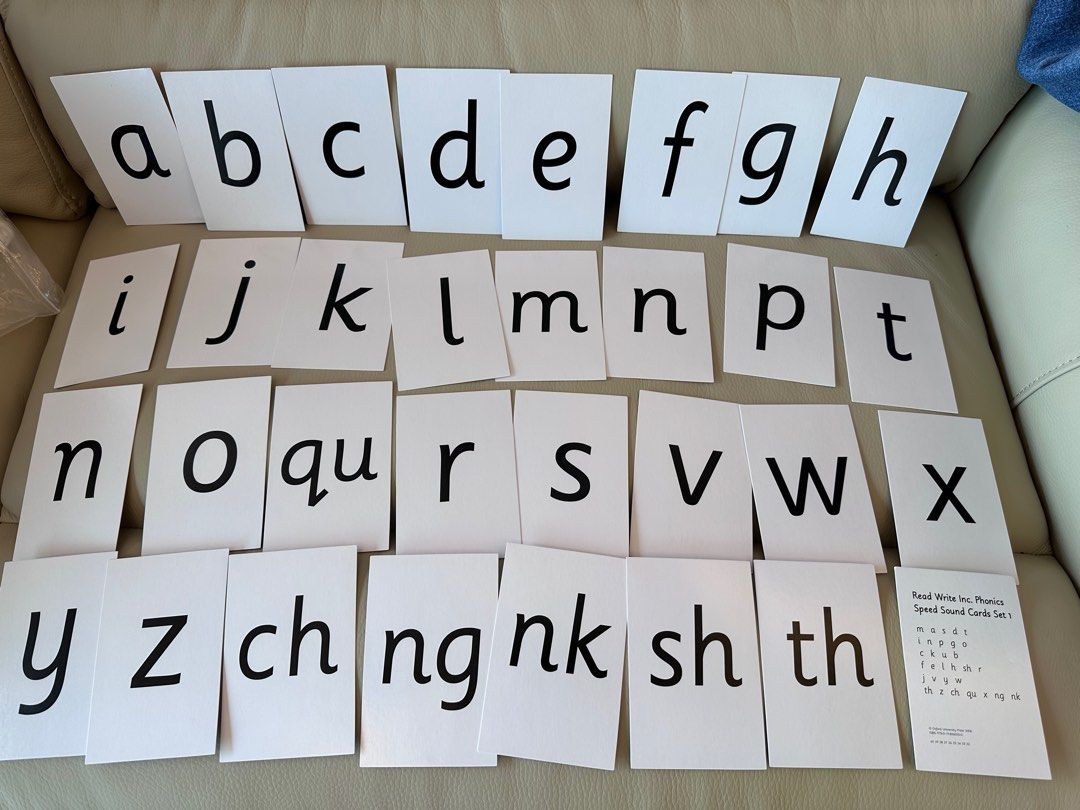 Read Write Inc Phonics Speed Sound Cards Set 1, 興趣及遊戲, 書本 & 文具, 書本及雜誌 - 補充練習 - Carousell