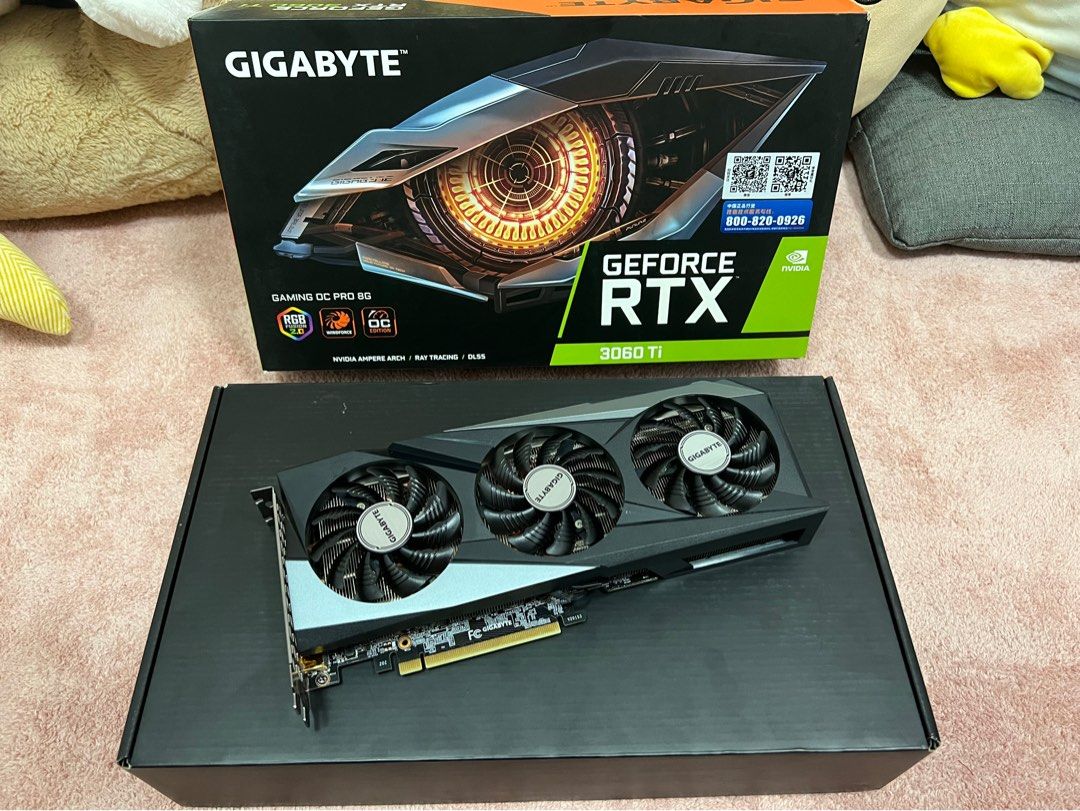 RTX 3060 Ti 8GB OC Gigabyte Full set with box, Computers & Tech, Parts ...