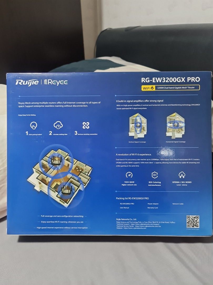 Ruijie Rcycc RG-EW 3200 GX PRO WIFI 6 3200M Dual-band Gigabit Mesh ...