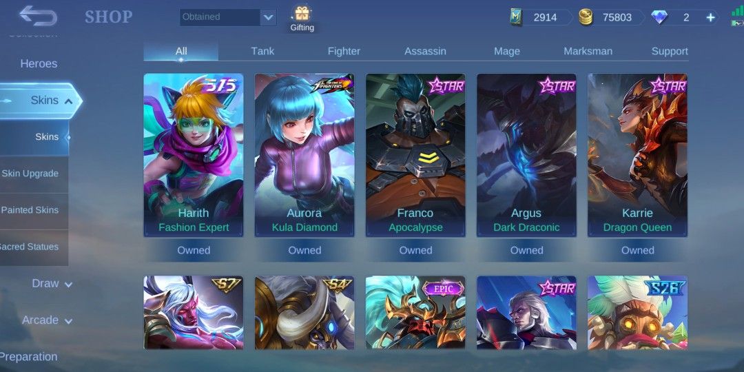 RUSH! NEED CASH MOBILE LEGEND ACCOUNT CLEAN BIND VIA FB WITH KOF CHOU ...