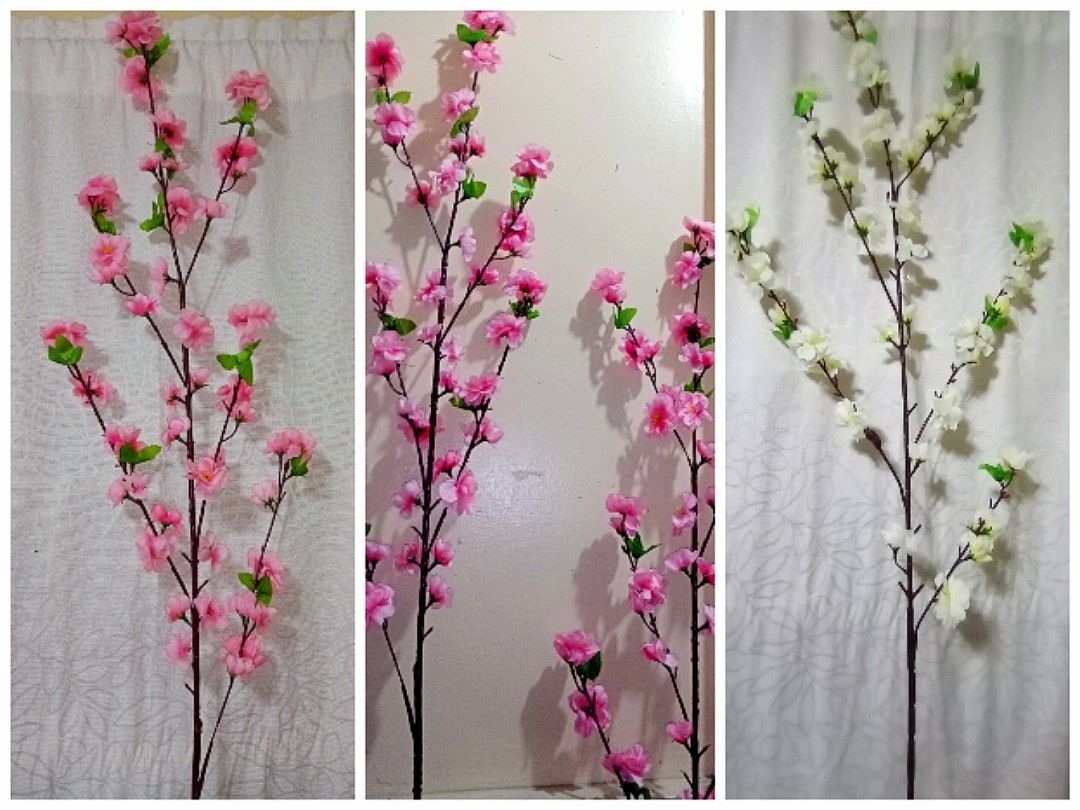 Sakura Artificial Cherry Blossoms Long stem, Hobbies & Toys, Stationary ...