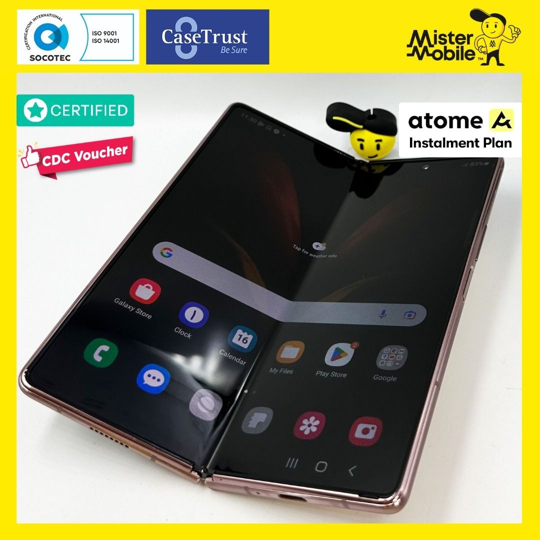 Samsung Galaxy Z Fold 2 5G 256 256GB Mystic Bronze Local Used Set, Mobile Phones & Gadgets ...