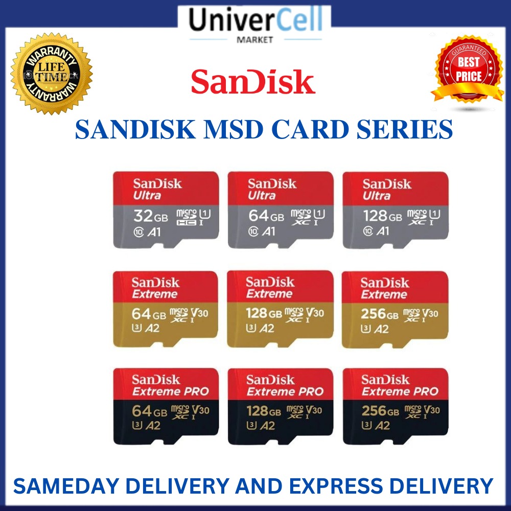 SANDISK MICRO SD CARD SERIES (SANDISK ULTRA,EXTREME,EXTREME PRO,HIGH ...