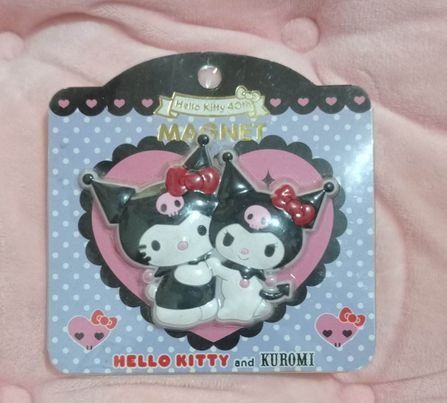 Sanrio Kuromi and Hello Kitty Ref Magnet, Hobbies & Toys, Memorabilia ...