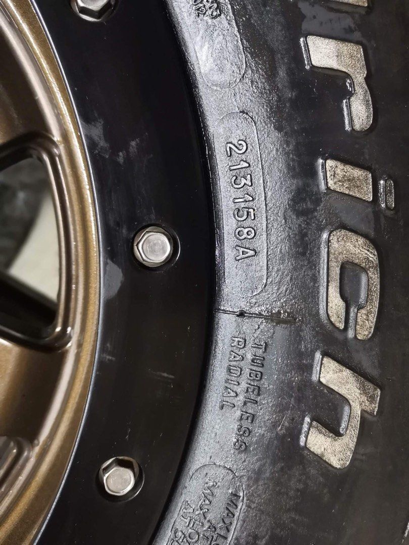 SCS sr8 rims set of 4 -12 offset BFgoodrich K02 265/75/r16 Came from ...