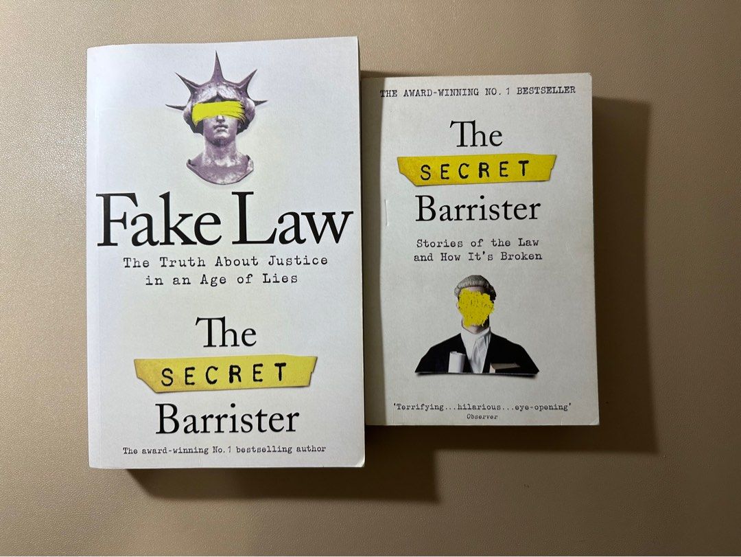 Secret Barrister 1&2 (fake law), Hobbies & Toys, Books & Magazines ...
