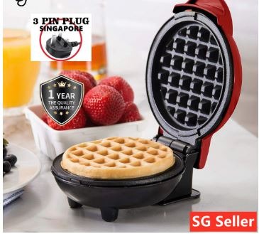 [SG Ready Stock] Mini Waffle Maker Waffles Maker Breakfast Machine, TV ...