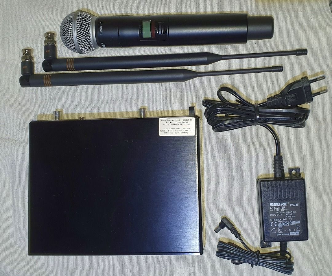 Shure QLXD24/SM58 Digital Wireless Handheld Microphone System, Audio, Microphones on Carousell