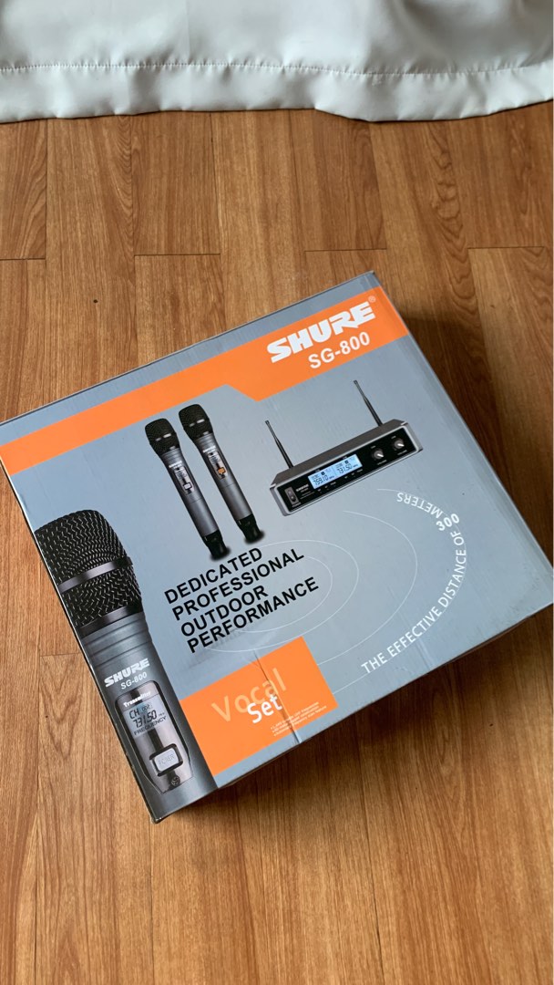 Shure SH-800 Wireless Mic, Audio, Microphones on Carousell