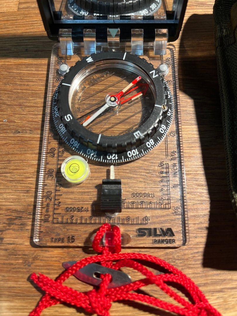 Silva Ranger Compass Type 15 with Blackhawk Compass/ Strobe Pouch Olive Drab., Sports Equipment ...