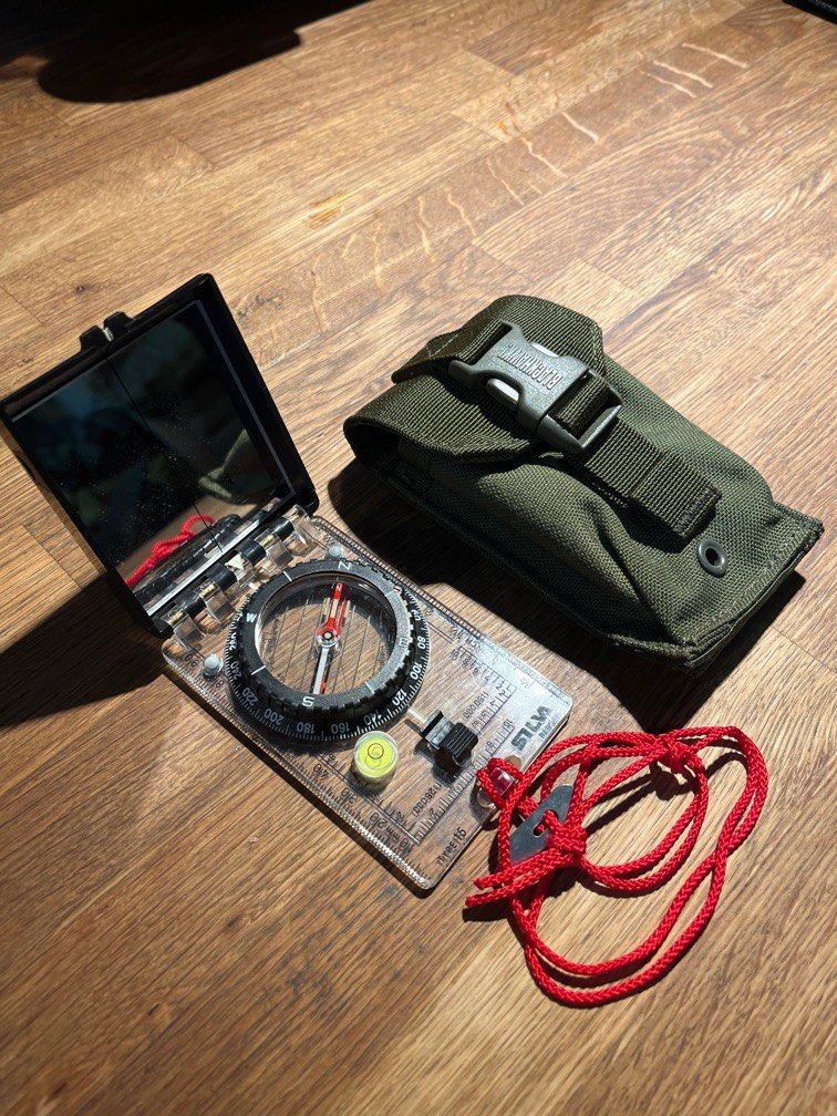 Silva Ranger Compass Type 15 with Blackhawk Compass/ Strobe Pouch Olive ...