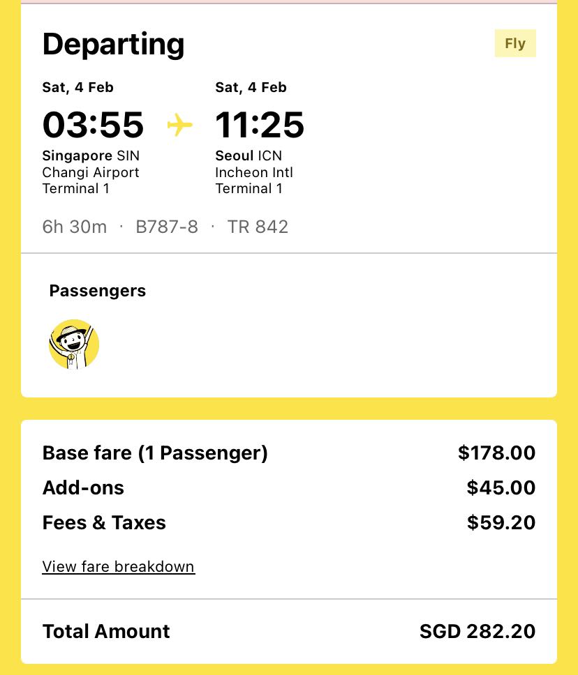 SIN to ICN Seoul Scoot one-way ticket, Tickets & Vouchers, Flights ...