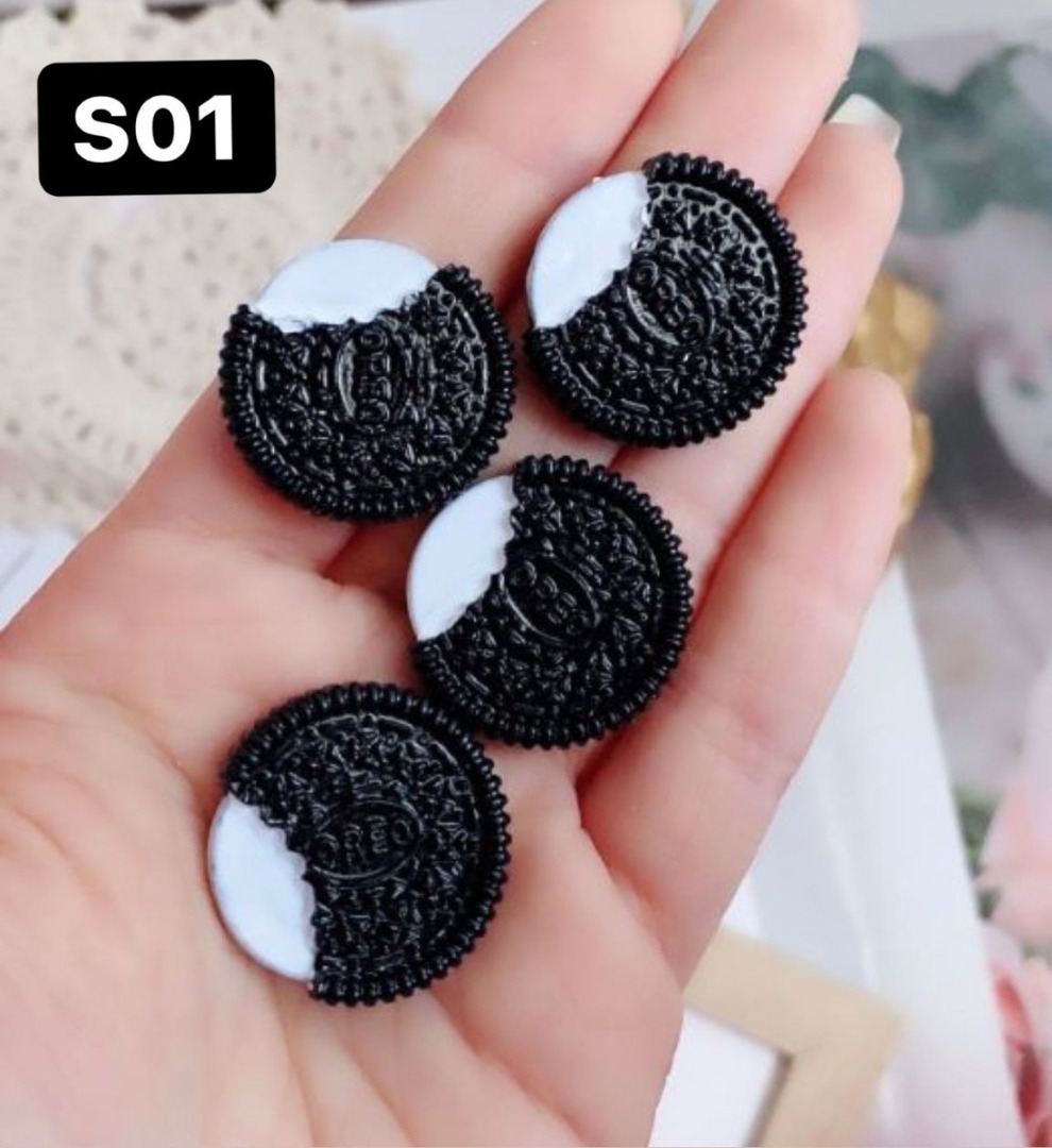 Single Piece Black Cute Jibbitz For Crocs Shoes White Pearl (H0251 ...