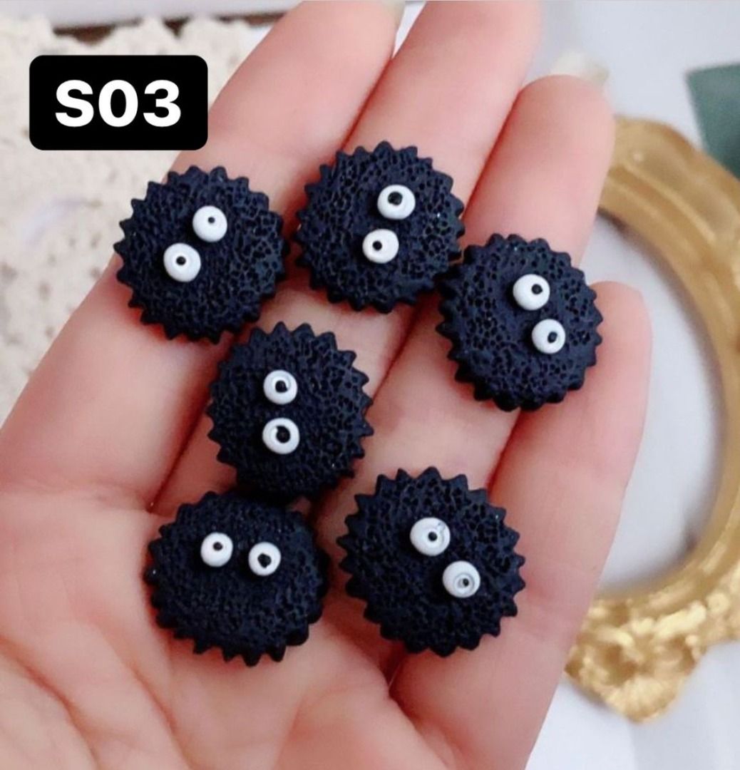 Single Piece Black Cute Jibbitz For Crocs Shoes White Pearl (H0251 ...