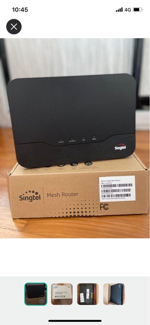 SingTel Mesh Router, Computers & Tech, Parts & Accessories, Other ...