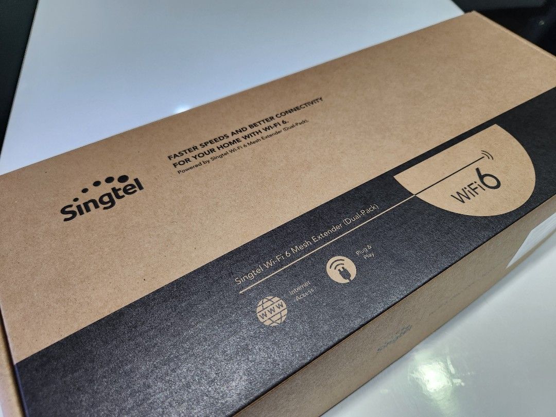 Singtel Wi-Fi 6 Mesh Extender, TV & Home Appliances, Electrical ...