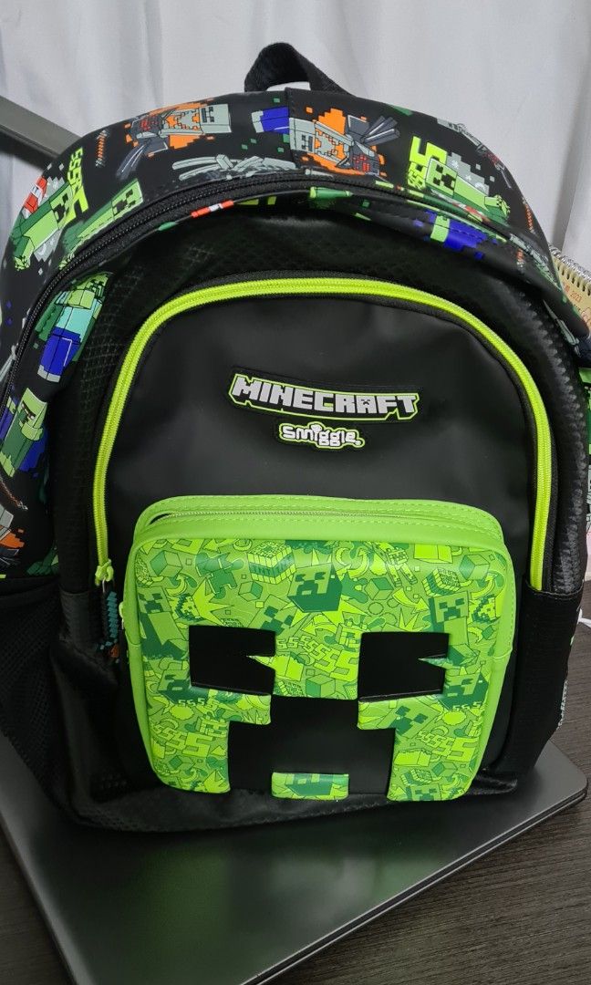 Smiggle Backpack - Minecraft edition, Men's Fashion, Bags, Backpacks on ...