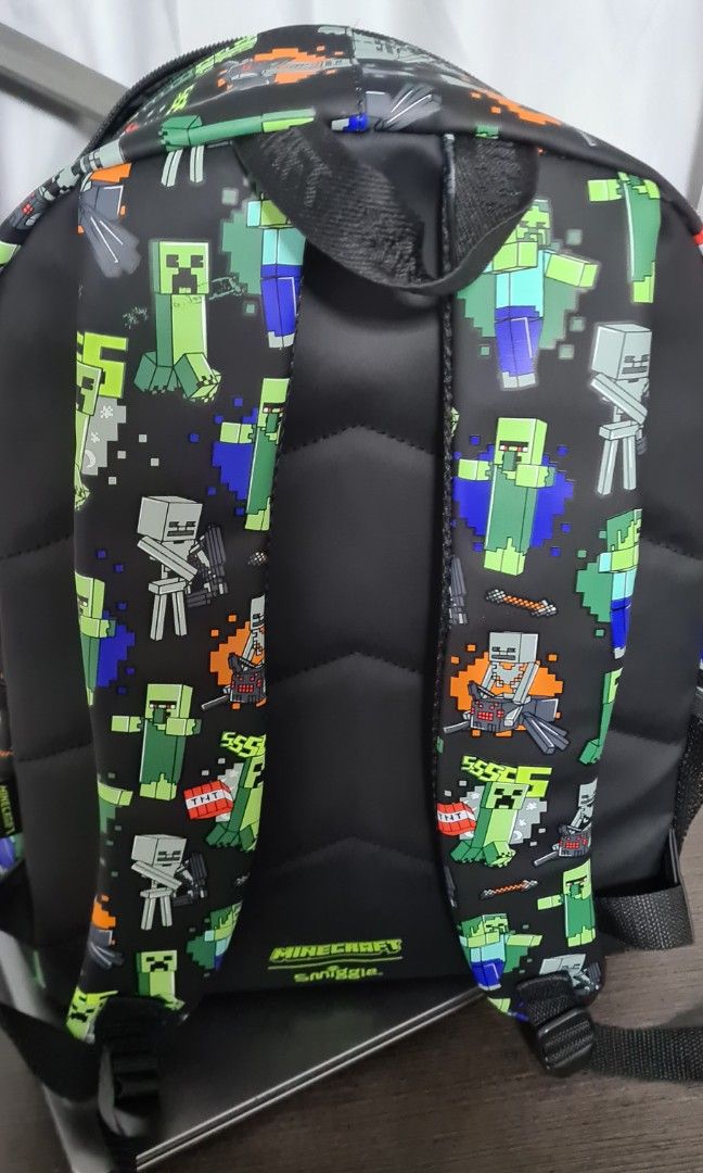 Smiggle Backpack - Minecraft edition, Men's Fashion, Bags, Backpacks on ...